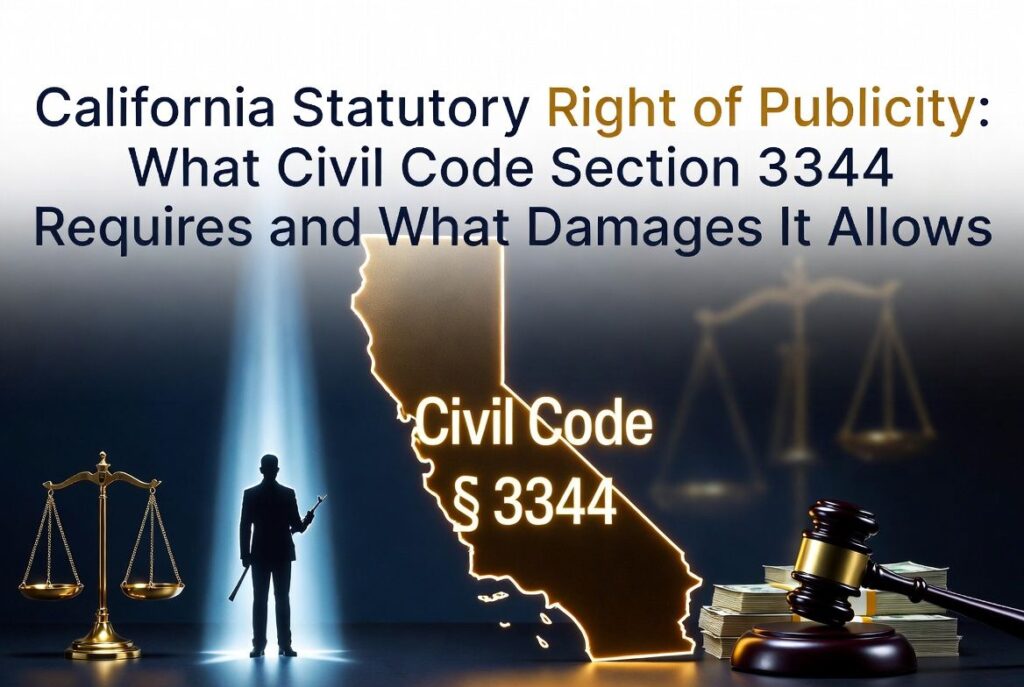 California Right of Publicity: Civil Code 3344 Guide - A.E.I. Law